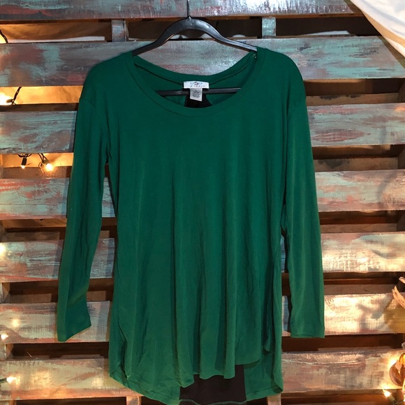 Oso Casuals | Tops | Oso Casuals Womens Color Block Back High Low Long ...